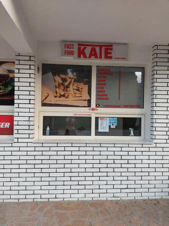 Speisekarte von Kate restaurant, Novi Travnik