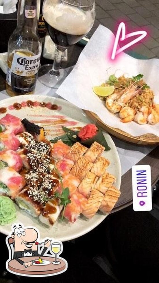 Menu at RONIN restaurant, Minsk