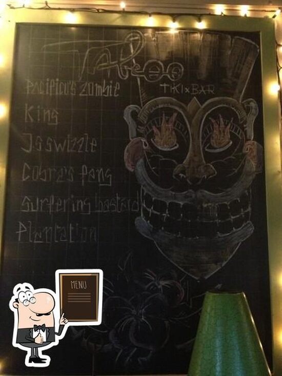 Menu at Taboo Tiki Bar, Peschiera del Garda