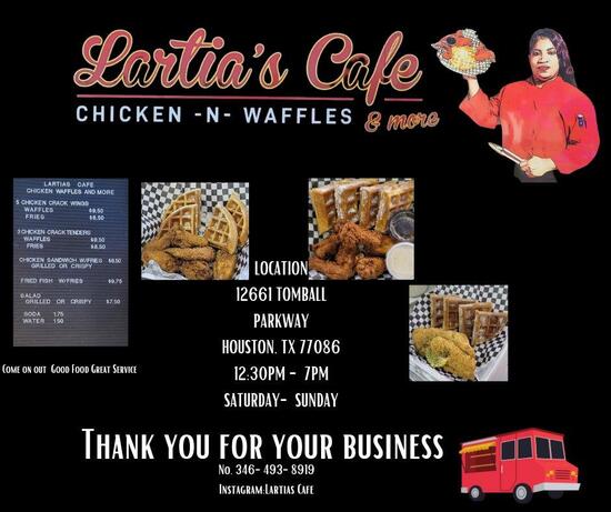 Menu at Larita's Cafe (Food Truck), Houston