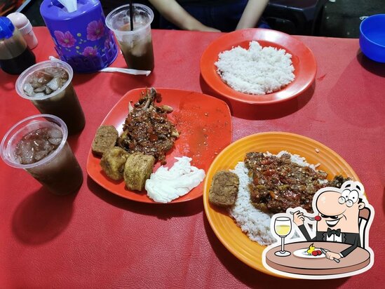 Menu at Sambal Merapi restaurant, East Jakarta