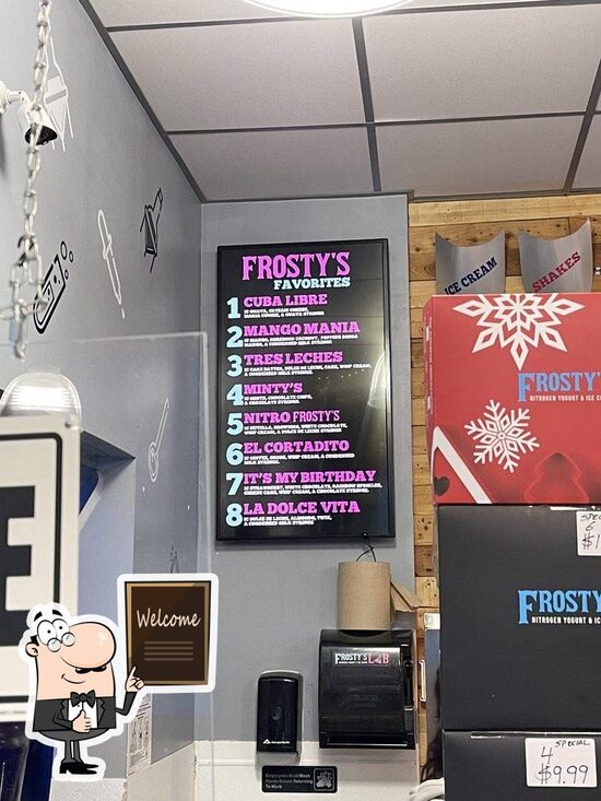 Menu at Frosty's Lab Nitrogen Yogurt & Ice Cream restaurant, Miami Lakes