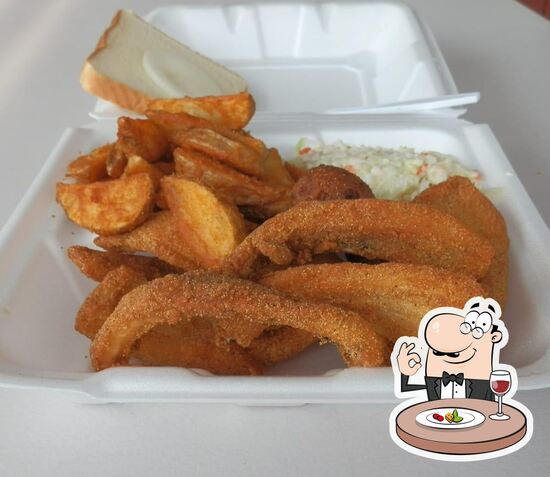 Menu at Babe's Fish Wagon restaurant, Thebes, 559 State Hwy 146
