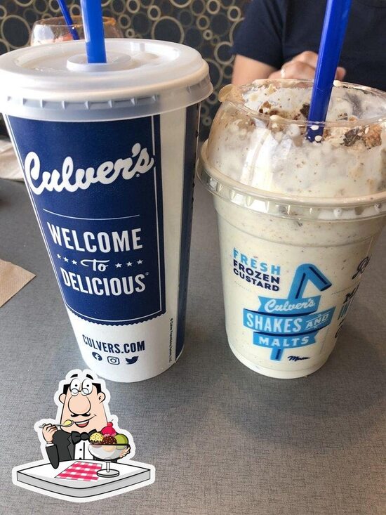 Menu at Culver's fast food, Cedar City