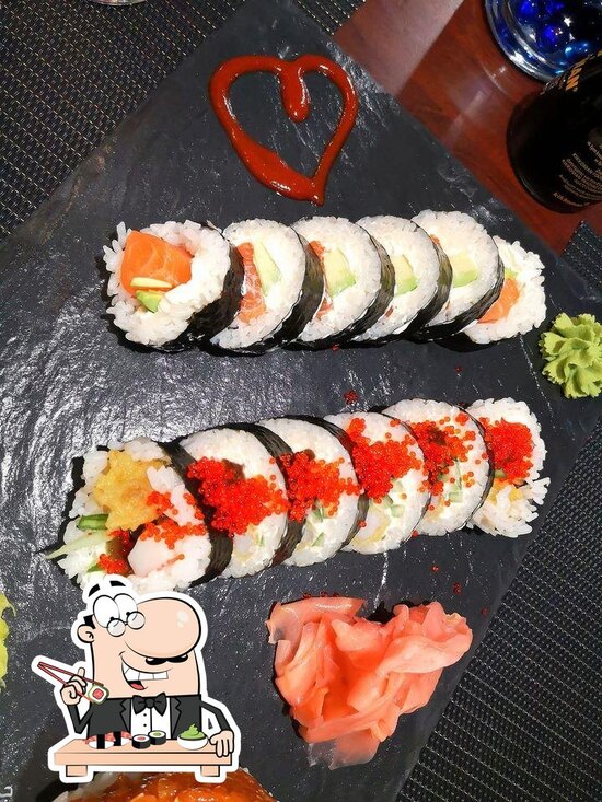 Menu at MAHO Sushi restaurant, Bialystok