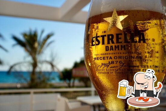 Menu at Sunset Beach restaurant, Palma