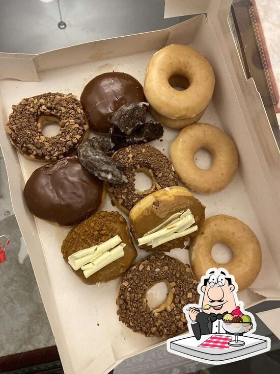 Menu at Krispy Kreme cafe, Dubai, Ground Level