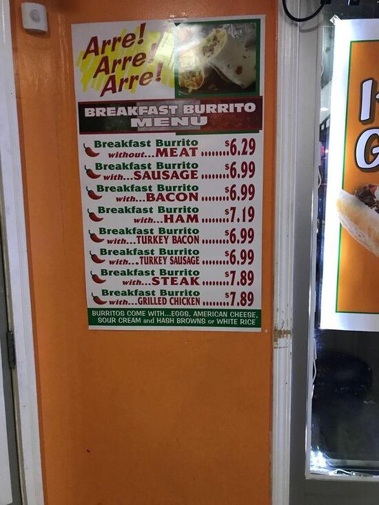 Menu at Clowns Pancake House restaurant, Chicago
