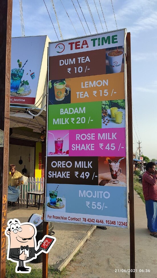 Menu at Tea Time, Appampattu, Gingee - Villupuram Rd