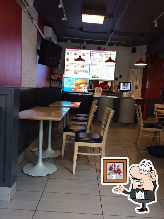 Menu at Hero Certified Burgers restaurant, Montreal