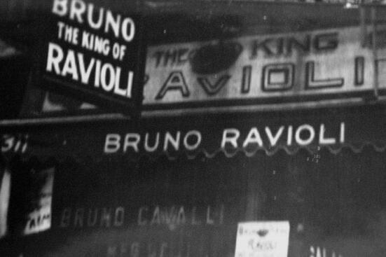 Menu at Bruno's Gourmet Market pizzeria, New York City