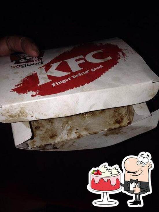 Menu at KFC fast food, Queensburgh, M5