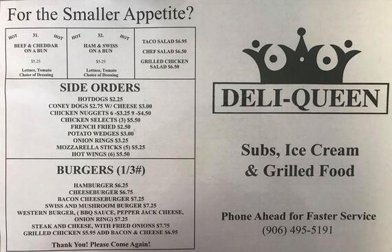 Deli-Queen in Kinross Charter Township - Restaurant menu and reviews