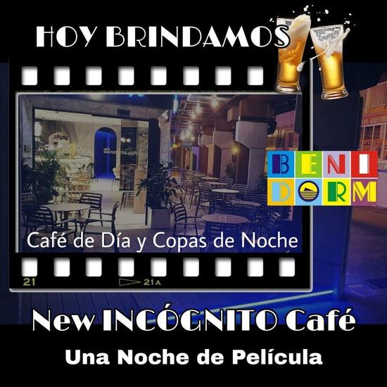Menu at New incognito cafe, Benidorm