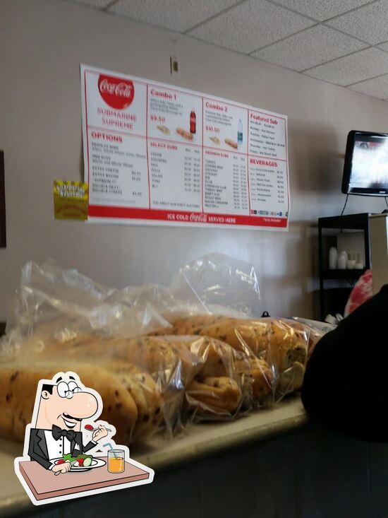 Menu at Submarine Supreme fast food, New Tecumseth