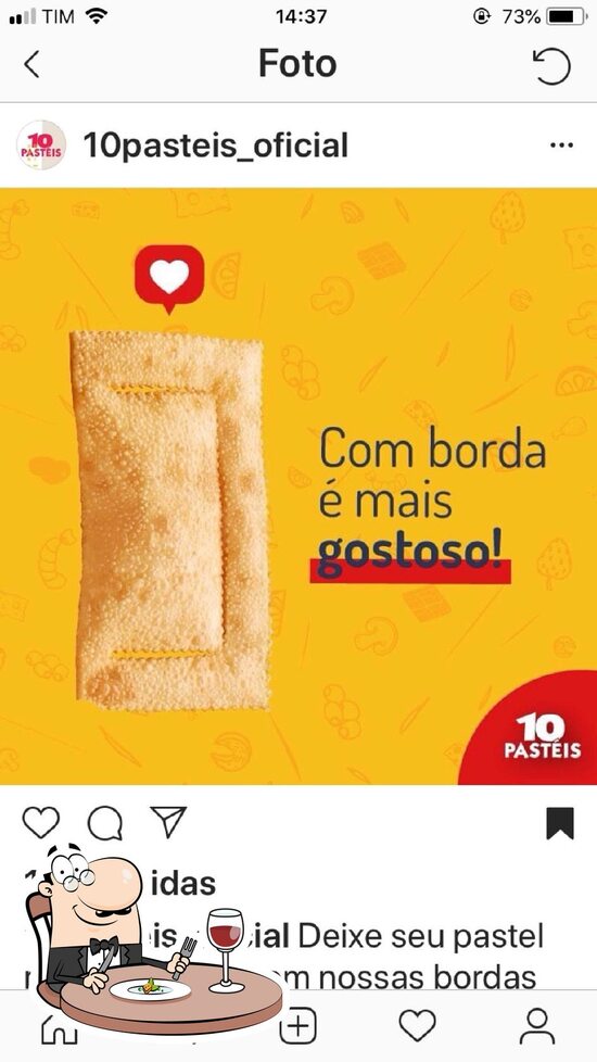 Menu em 10 Pastéis restaurante, Araucária, Av. Dr. Vítor do Amaral