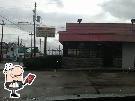 Carta de comida rápida Dixie Maid, Houston, Lyons Ave