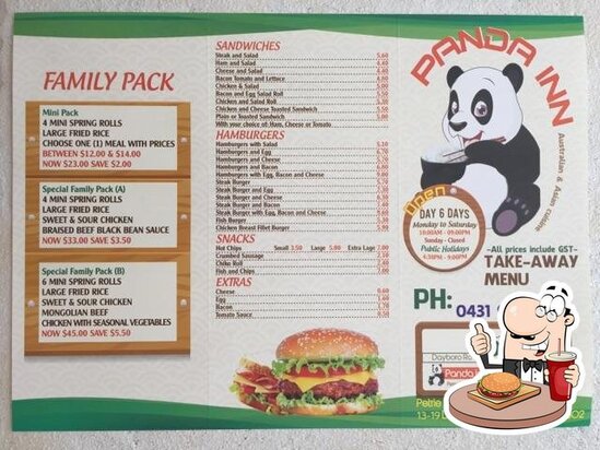 Panda Inn in Petrie - Restaurant menu and reviews