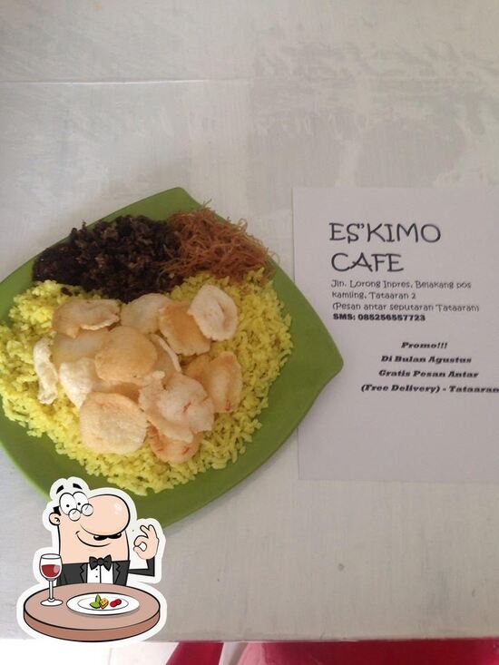 Menu at Eskimo Cafe, Danau Tondano