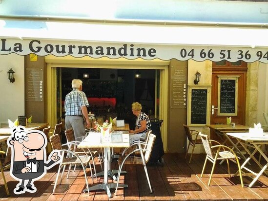 Menu at La Gourmandine restaurant, Aigues-Mortes, 22 Rue Pasteur