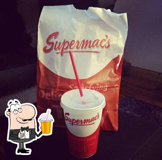 Menu at Supermac's Donabate restaurant, Ireland, Great Gas Service Station
