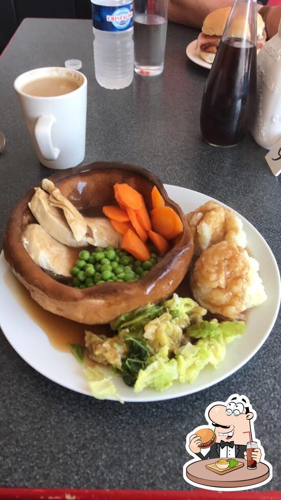 Menu at Café Rendezvous cafe, Blackpool