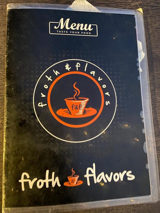 Menu at Froth & flavors kitchen, Jaipur
