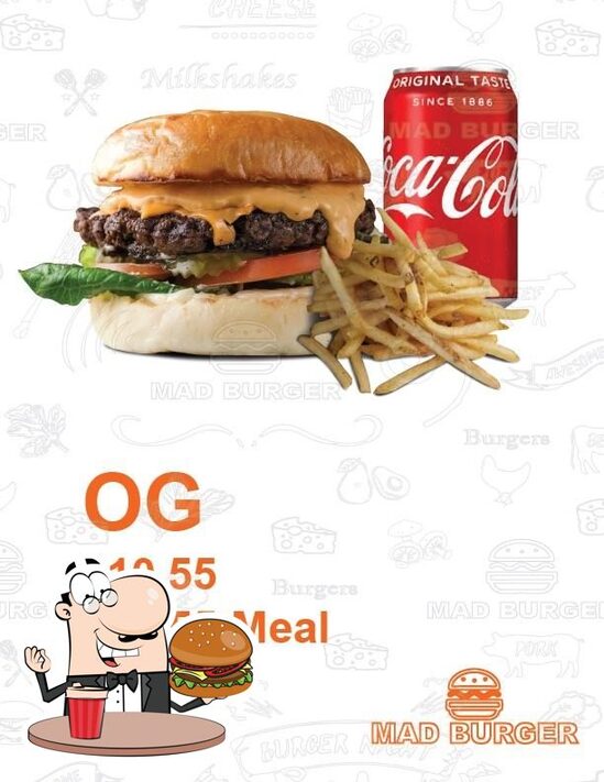 Menu at Mad Burger Valley Metro restaurant, Fortitude Valley