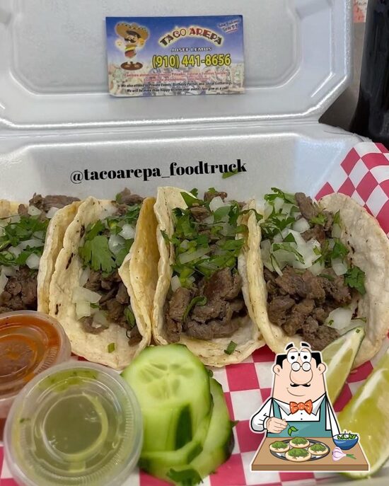 Menu at Taco Arepa Food Truck restaurant, Fayetteville