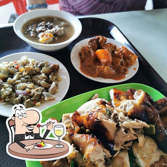 Menu at alma's native lechon manok restaurant, Panabo