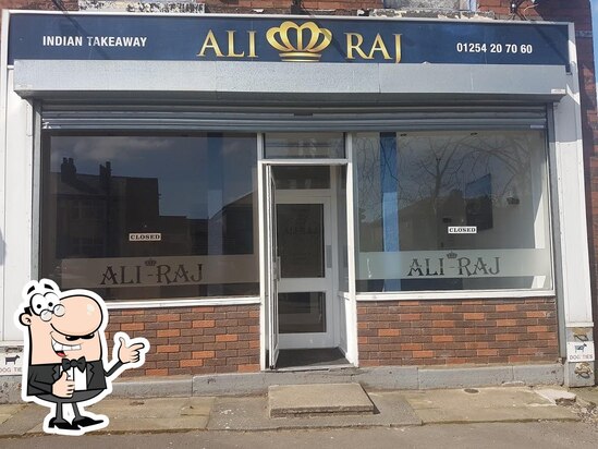 Menu at Ali Raj Indian Takeaway fast food, Blackburn