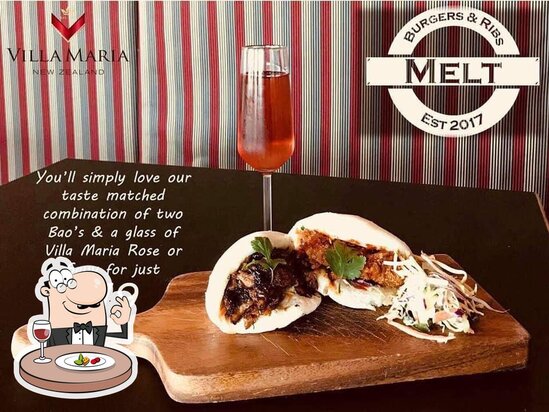 Menu at Melt Burgers and Ribs restaurant, Auckland