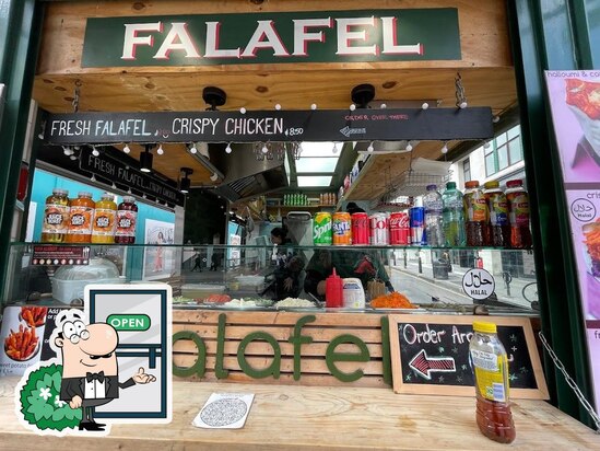 Carta del restaurante The Falafel Kiosk. Corner of Wells Street and ...