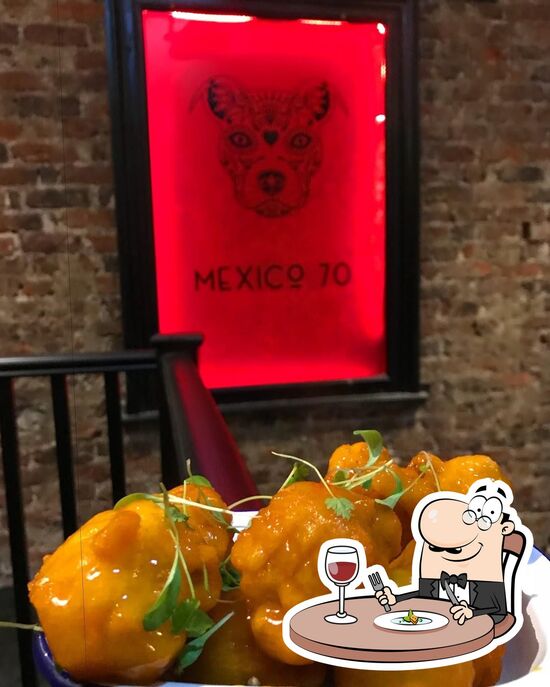 Menu at Mexico 70 restaurant, Sunderland