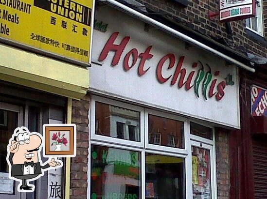 Menu at Hot Chillis fast food, Liverpool