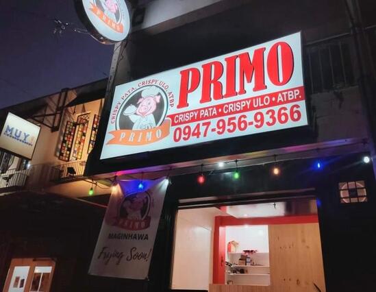 Menu at Primo Crispy Pata Atbp Maginhawa restaurant, Quezon City