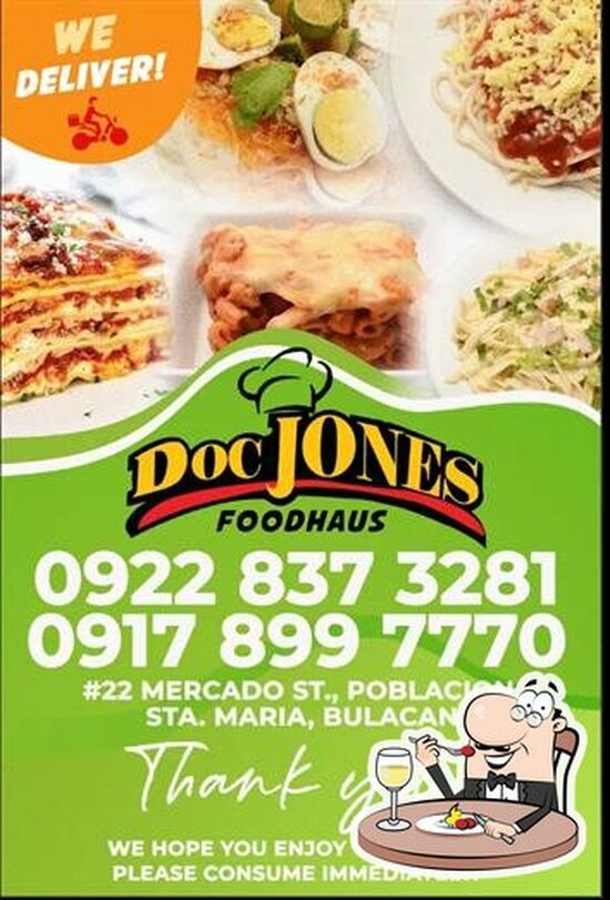 Menu at Doc Jones Food House restaurant, Santa Maria