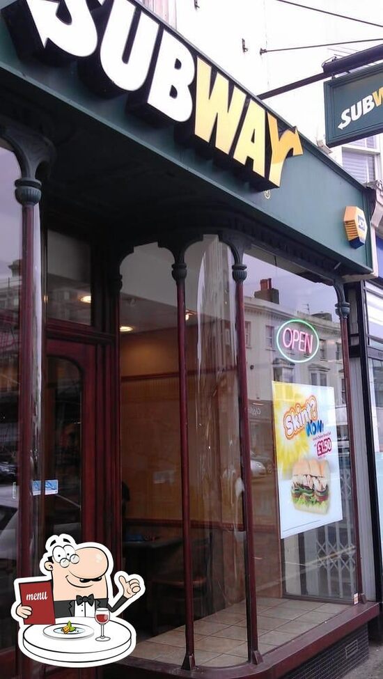 Menu at Subway restaurant, Hove, 112 Church Rd