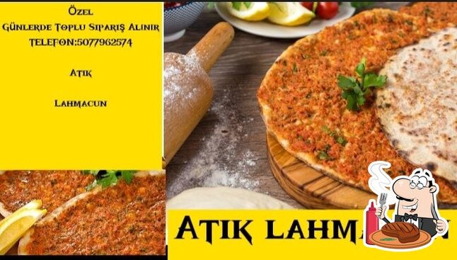 Menu at Atik Lahmacun Salonu, Kozan