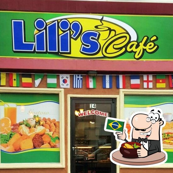 Menu at Lili's Café cafe, Riverside