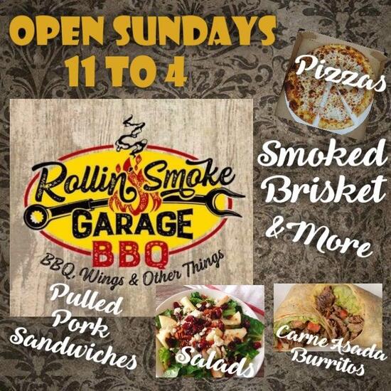 Menu at Rollin Smoke Garage BBQ, Walsenburg