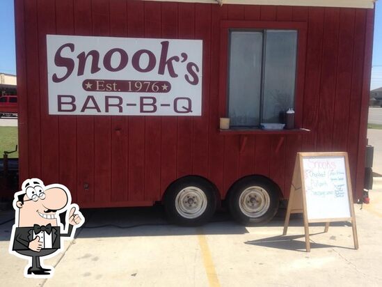 Menu at Snook's BBQ, Temple