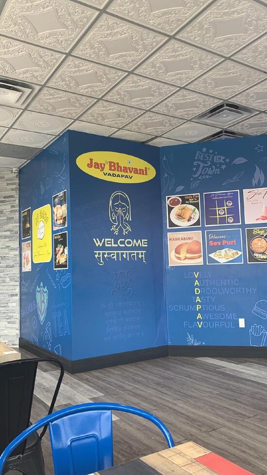 Menu at Jay Bhavani Vadapav restaurant, Toronto