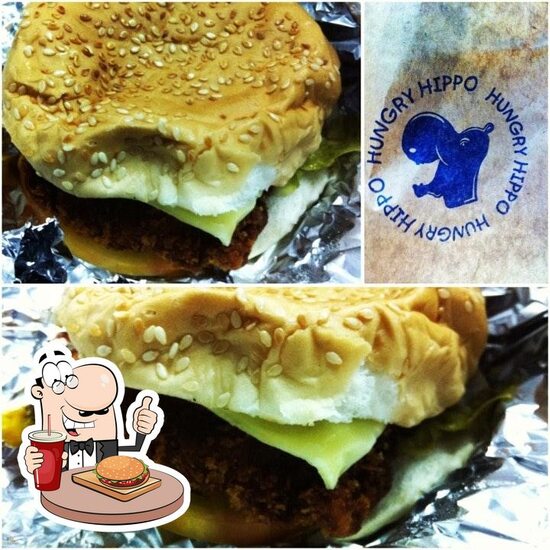 Menu at Hungry Hippo fast food, Pasig, Tektite Tower West