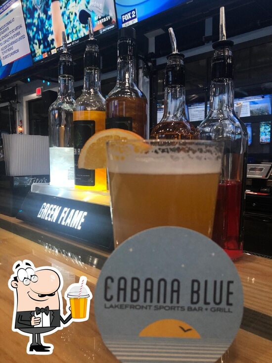 Menu at Cabana Blue Lakefront Sports Bar & Grill, Clay Township