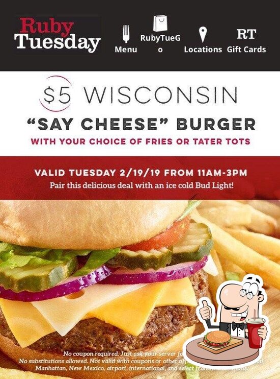 Ruby Tuesday, 4203 Washington Rd in Evans - Restaurant menu and reviews
