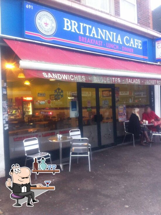Menu at Cafe Britannia, Dagenham