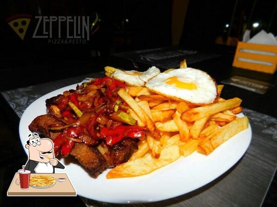 Menu at Zeppelin pizzeria, Sierra Grande