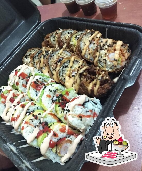 Menu at Santo Sushi restaurant, Nuevo Laredo