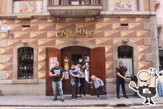 Menu at Can Solé restaurant, Barcelona, C. de Sant Carles